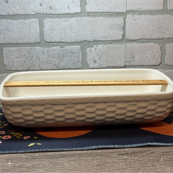 Longaberger | Kitchen | Longaberger Pottery Woven Reflections Ivory ...